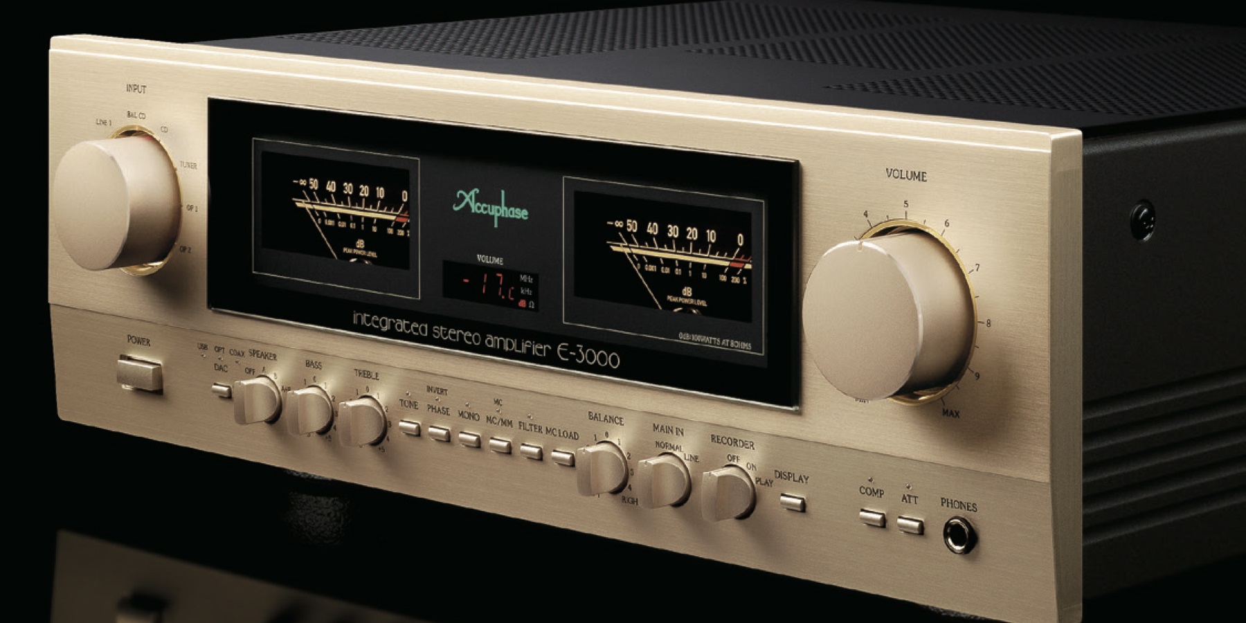 Amplificatore integrato Accuphase E-3000: fino a 150W in classe AB per l'erede dell'E-280